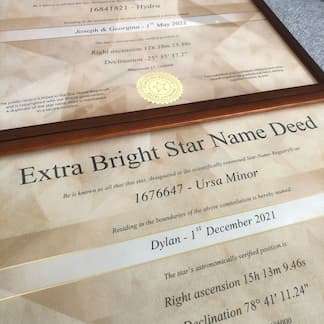Buy Name A Star Gifts From Our online US Star Registry